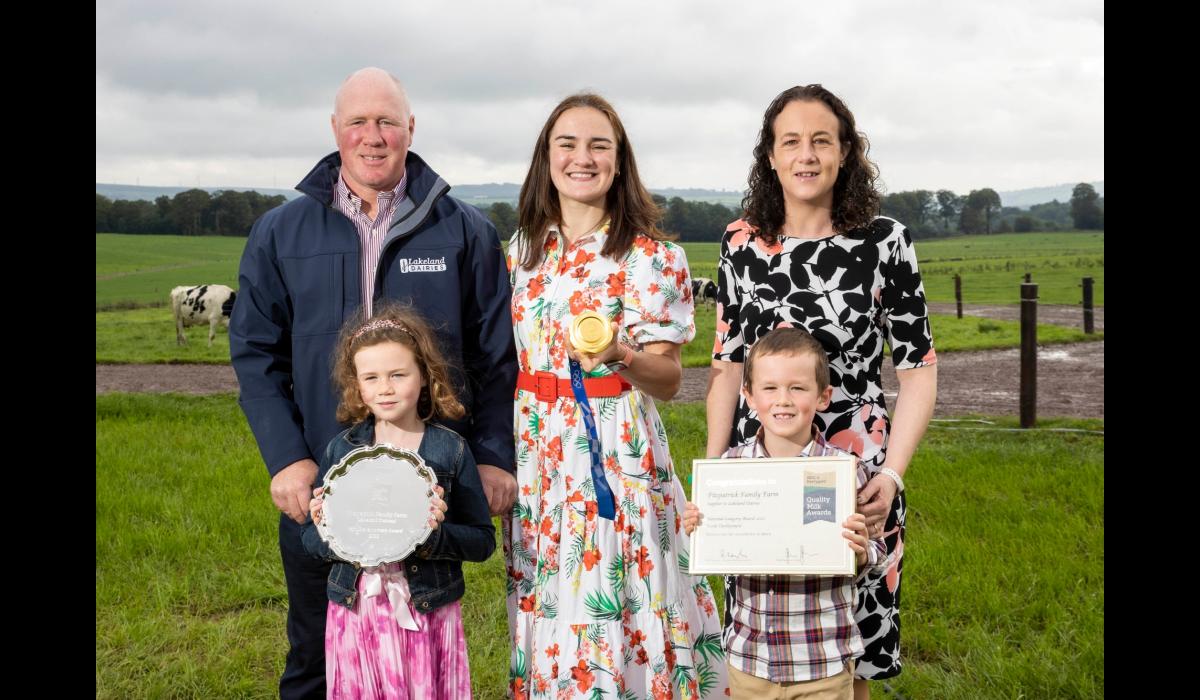 Golden girl Kellie Harrington presents national award to Longford farm ...