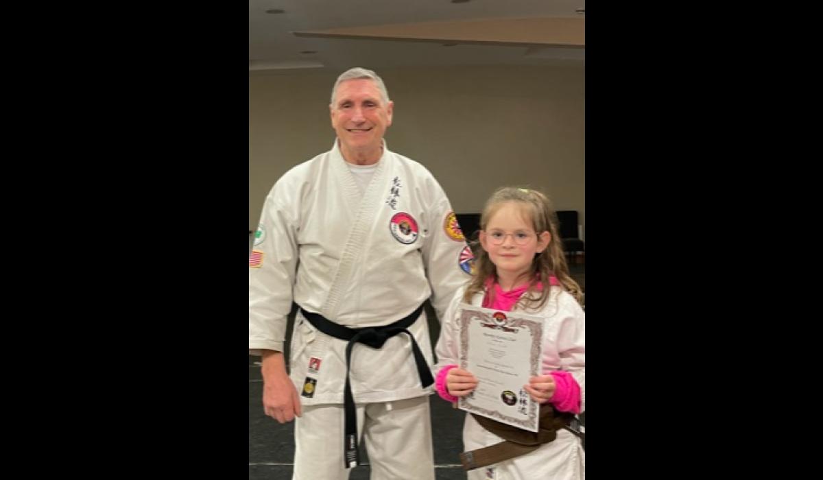 Young Longford girl thrilled to receive her karate award - Longford Live