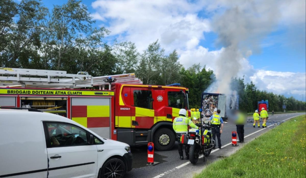 BREAKING: Major Dublin motorway closure as firefighters battle burning ...