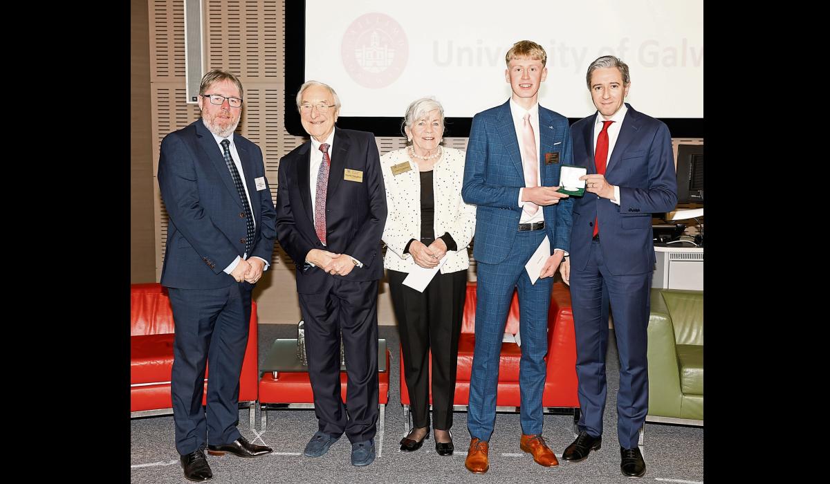 Top Longford student presented with prestigious scholarship by An ...