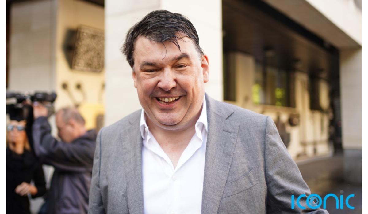 Father Ted creator arrives at court for trial of alleged harassment of ...