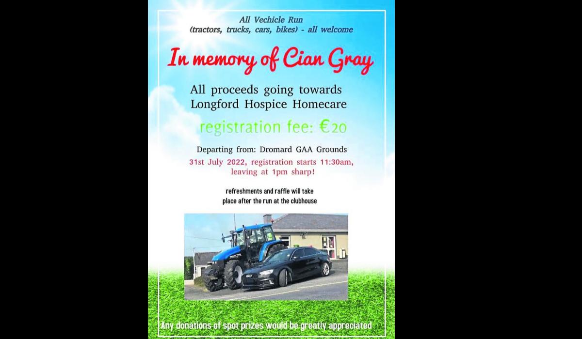 All vehicle run in memory of young Longford man Cian Gray - Longford Live