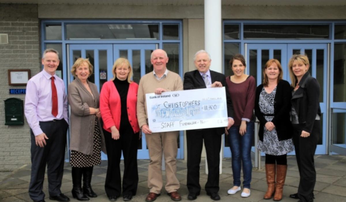Staff raise €11,300 for St Christopher’s - Longford Live