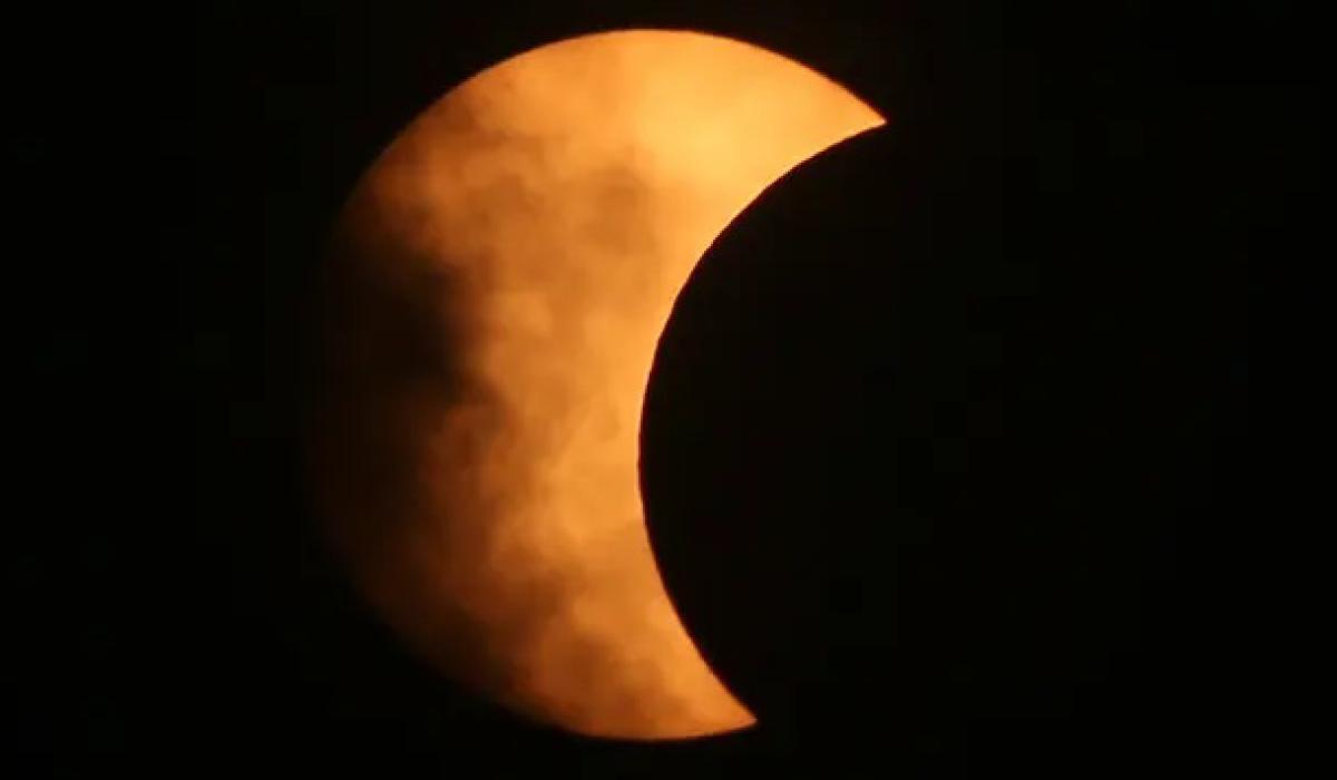Watch 'the moon take a bite out of the sun' during partial solar ...