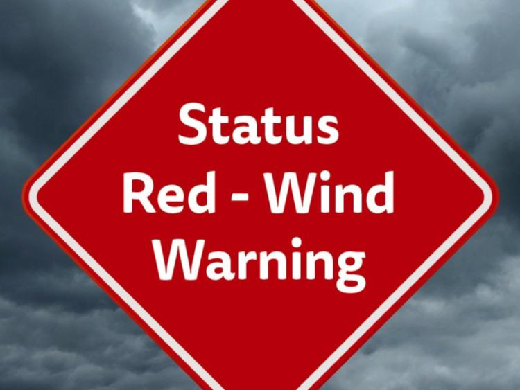 Met Éireann issues extremely rare Status Red weather warning for Storm ...