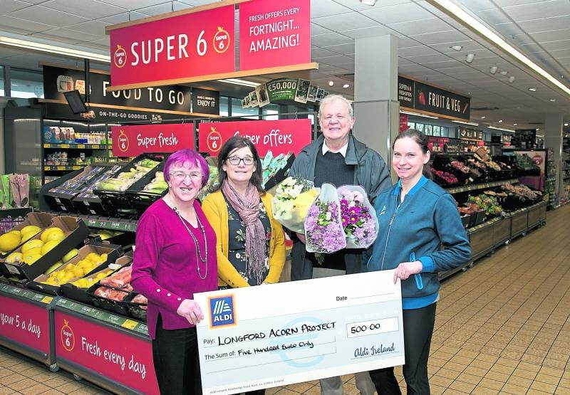 Longford Acorn Project receives €500 donation from staff at Aldi ...