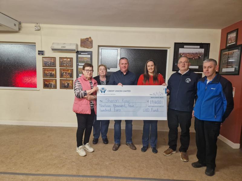 Sharon hits the jackpot! Longford group presents winner of highest ever ...