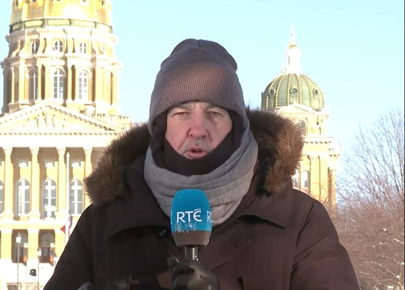 WATCH: RTÉ correspondent reveals his secret to keeping warm during ...
