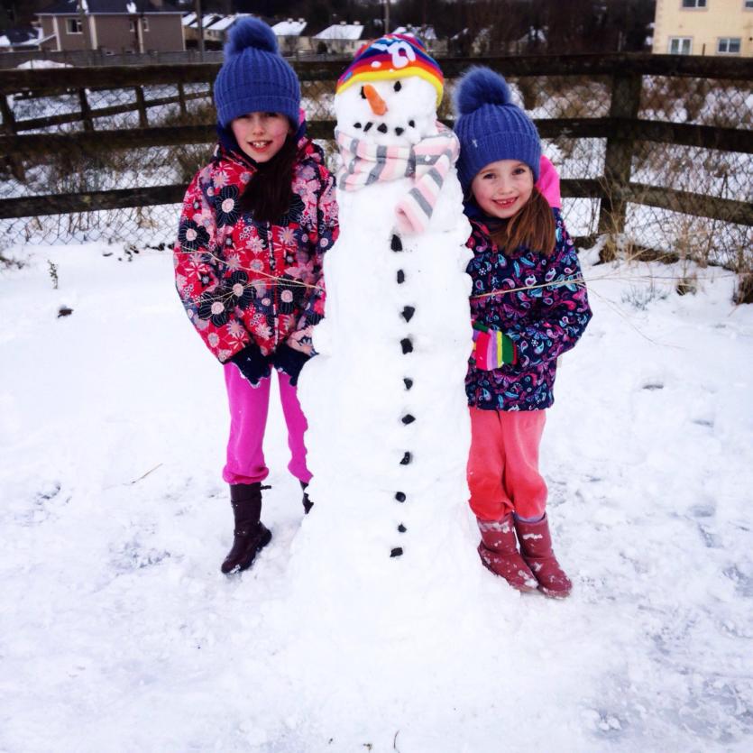 Pictures: Fun in the snow as Longford kids and adults build snow people ...